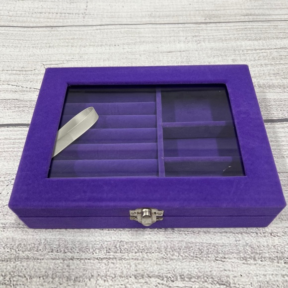 Storage & Organization | Purple Velvet Jewelry Box 671589 | Poshmark